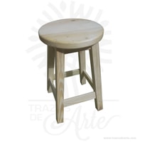 Butaco Rústico De Madera De Pino